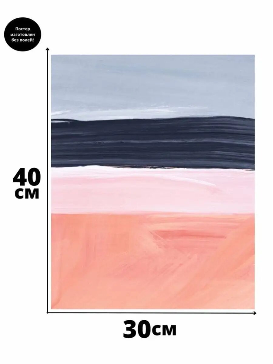 Постер Абстракция Акварель пятна мазки