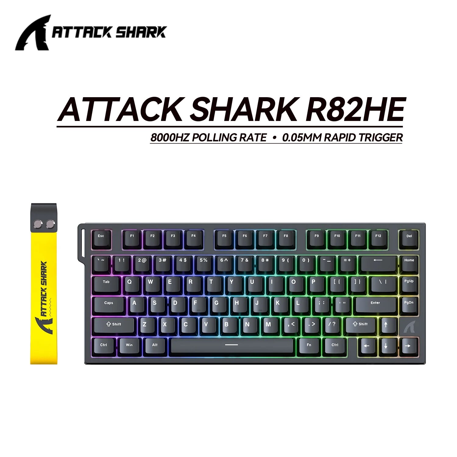 Attack Shark R82 HE Проводная Механическая Клавиатура R82 Black