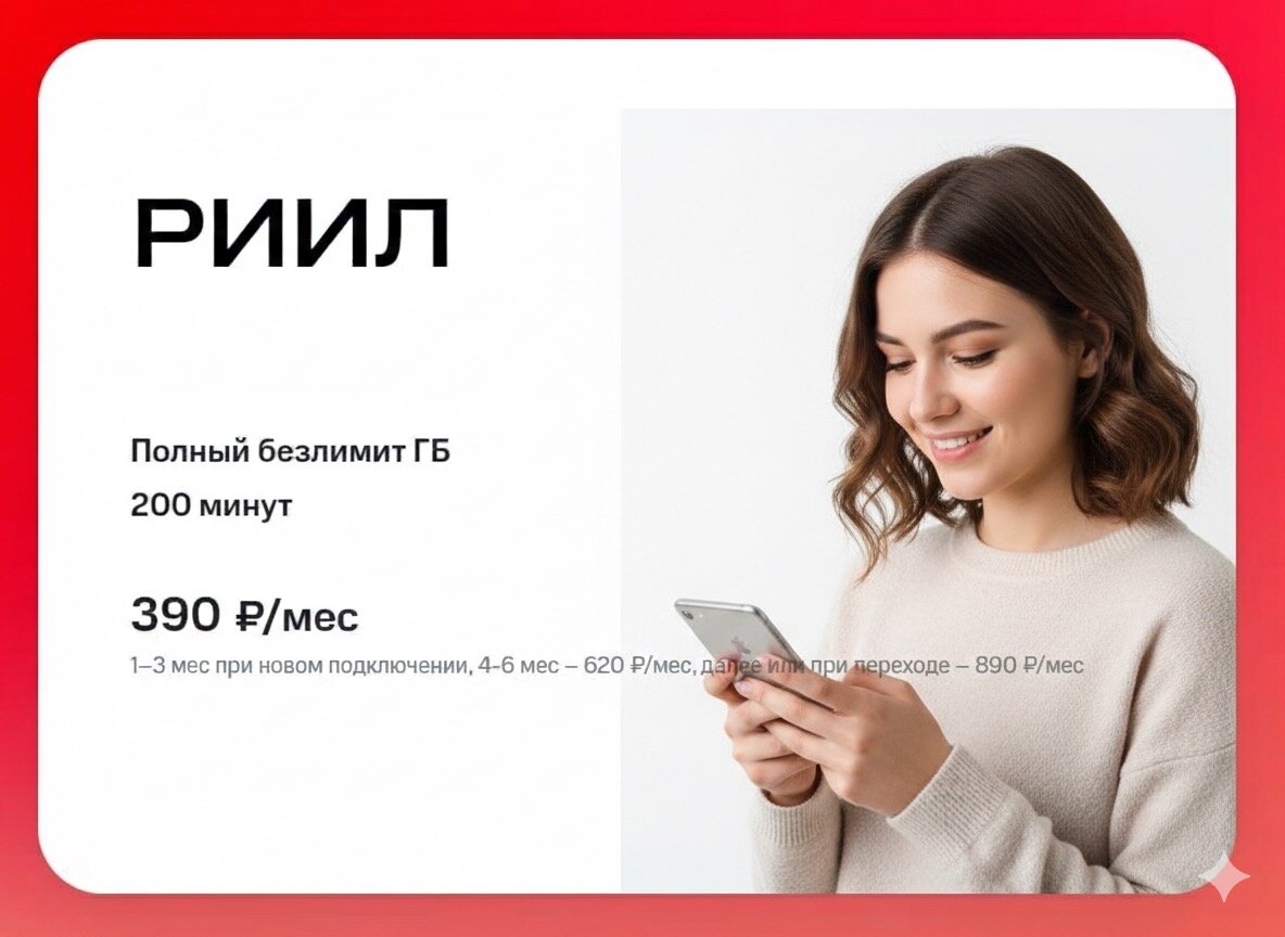 Сим карта МТС Баланс 30р безлимит интернет и раздача