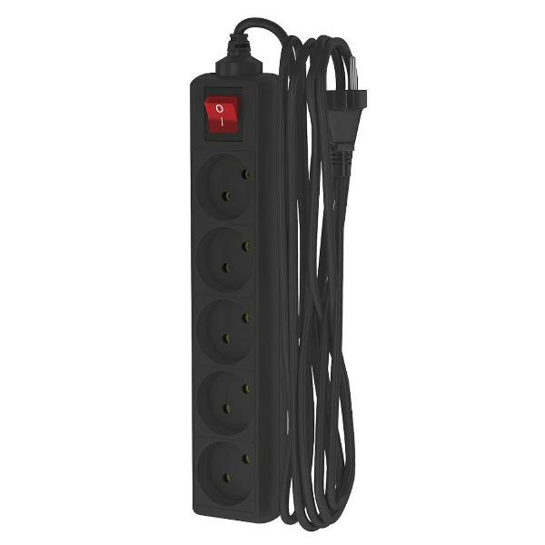 Удлинитель Фотон 22728 10-55S (5м, 5 розеток, черный)