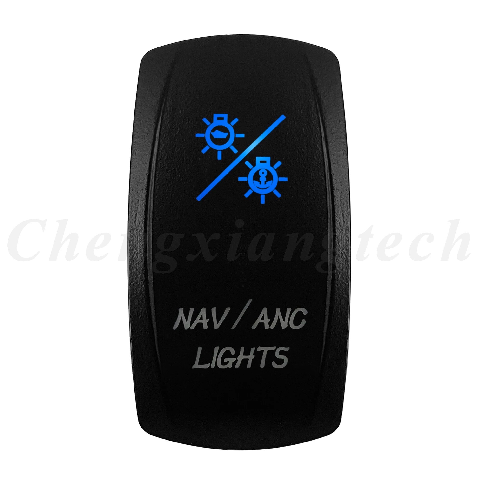 Переключатель NAV/ANC Lights, синий LED, 12В, 20А