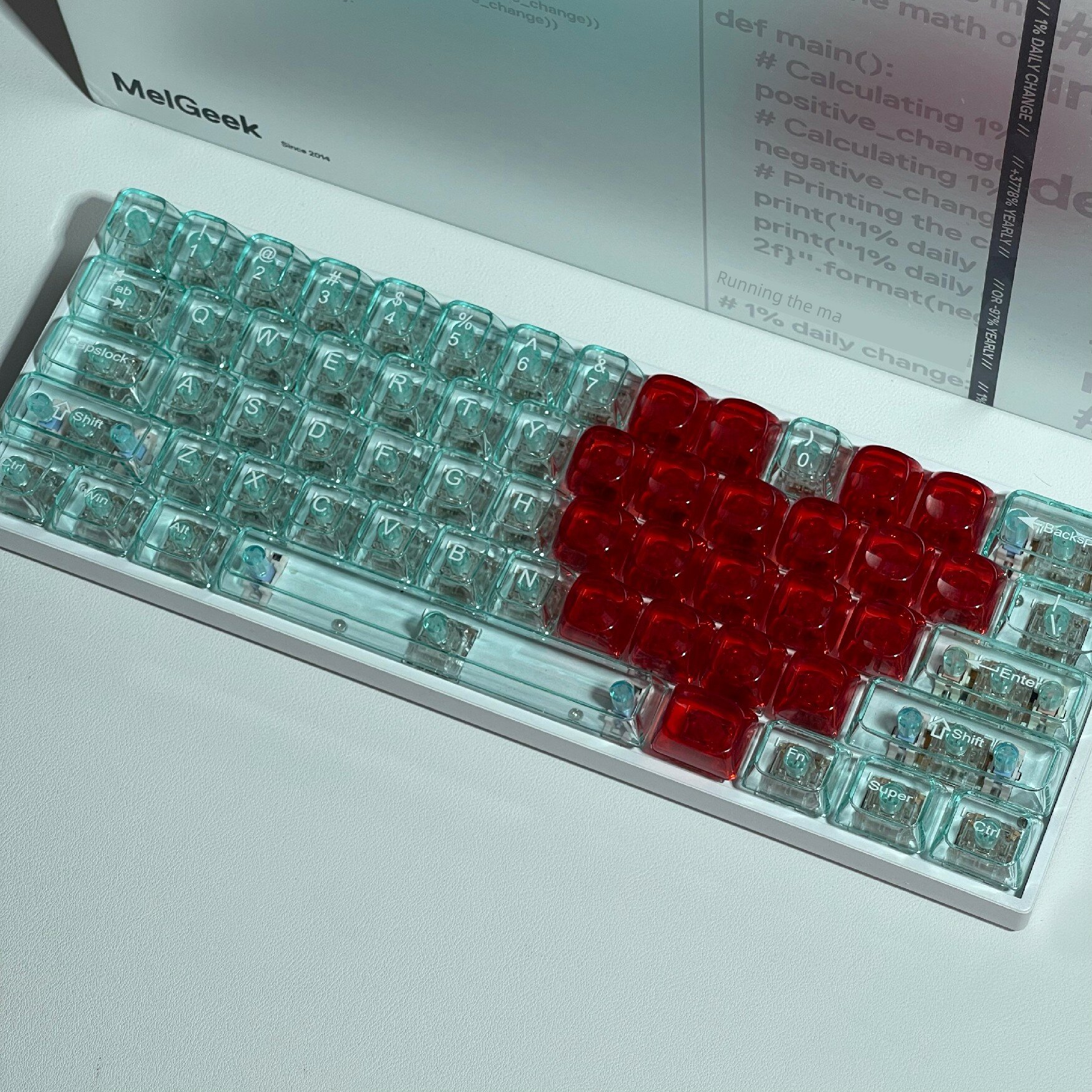 Только эта зеленая кристальная кейкап-накладка на клавишу, кейкапы 60HE 80HE made68 little bee ez63 heart. Набор