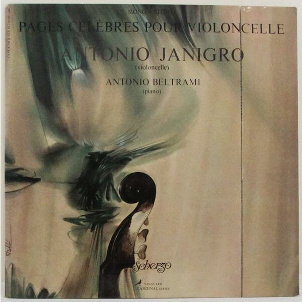 Винтажная виниловая пластинка PAGES CELEBRES POUR VIOLONCELLE (ANTONIO JANIGRO, ANTONIO BELTRAMI)