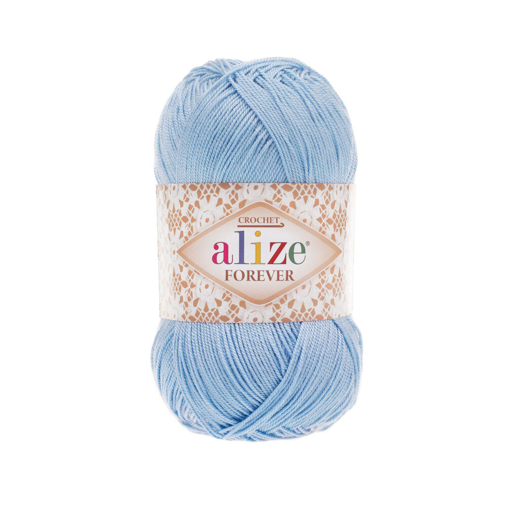 Пряжа для вязания Forever Alize 5 мотков (300 м, 50 гр), цвет 350 светло-голубой