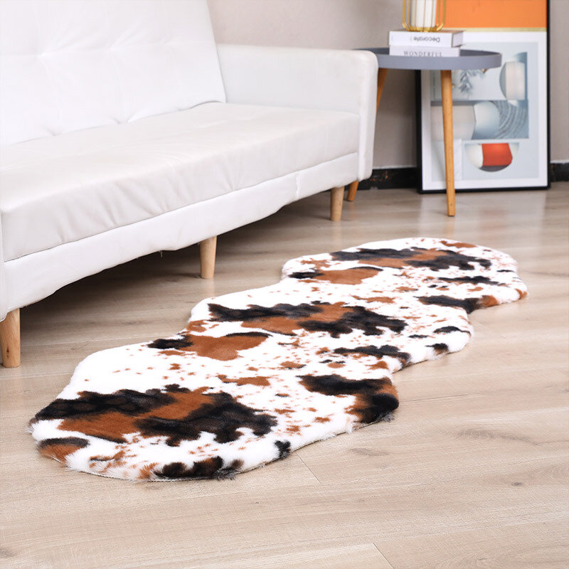 Шерстяная подушка, подкладка для компьютерного кресла, коврик из кроличьего меха, прикроватный коврик-татами, коврик для эркера в европейском стиле, декор для дома в скандинавском стиле.