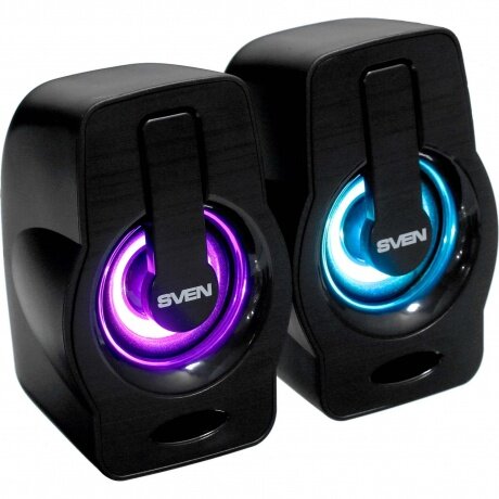 Колонки Sven 255 2.0 черный 6Вт