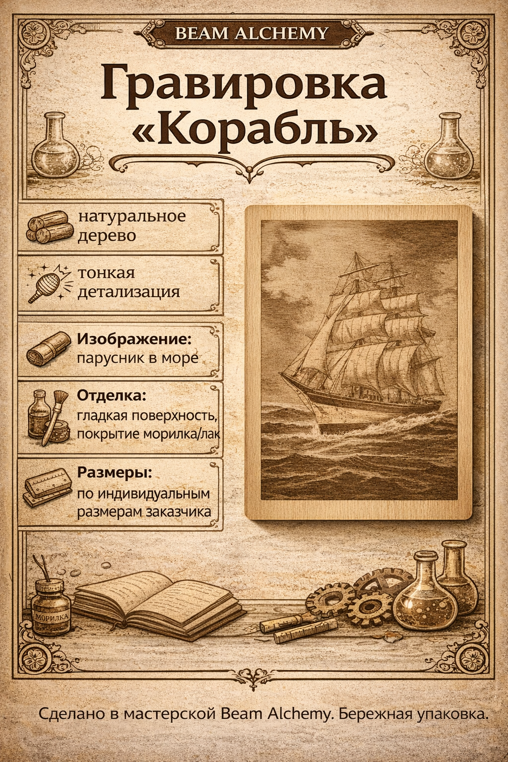 Гравировка картин на дереве