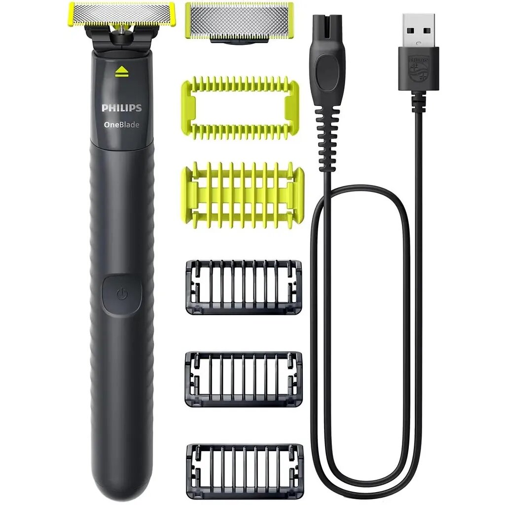 Триммер Philips OneBlade Pro QP1624/10 серый/зеленый