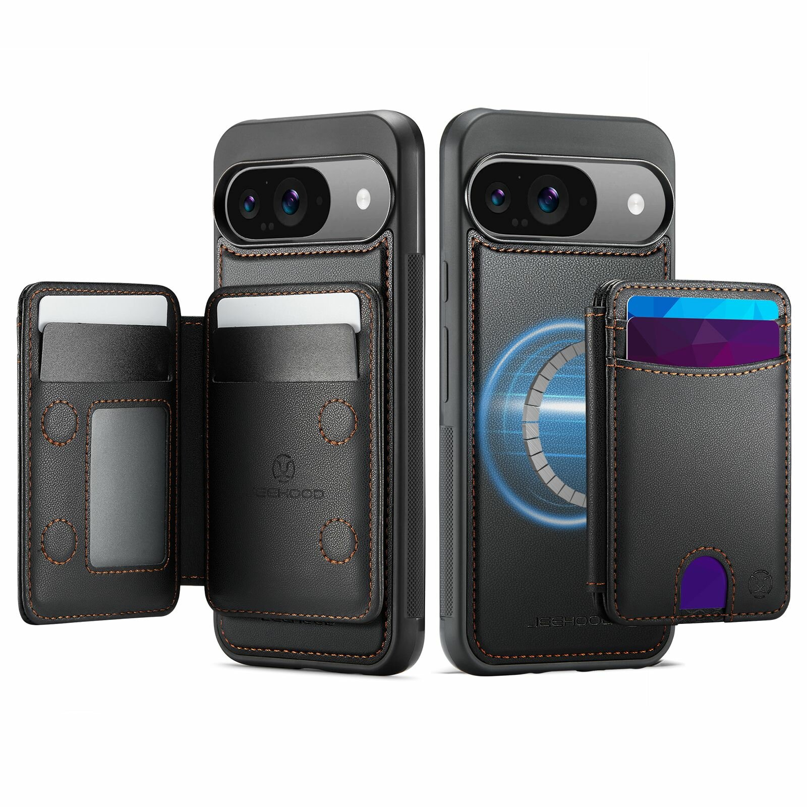 Чехол CaseMe Cardholder 2 in 1 Google Pixel 10/Pixel 10 Pro черный