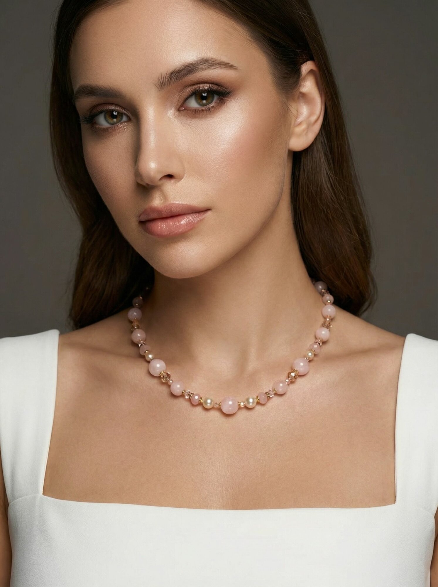 Бусы, жемчуг культивированный