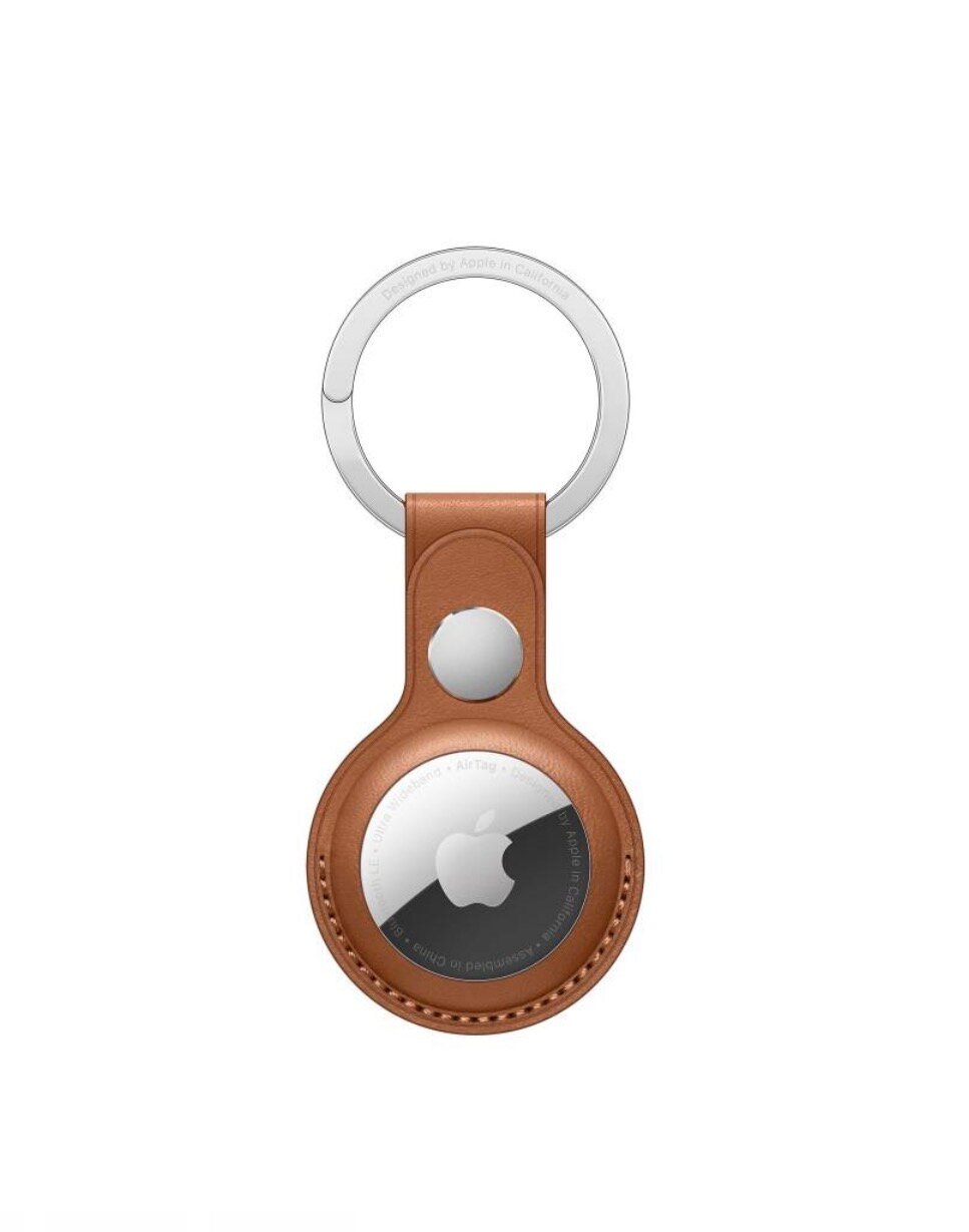 Чехол кожаный для Apple AirTag Leather Key Ring Saddle Brown MX4M2FE/A