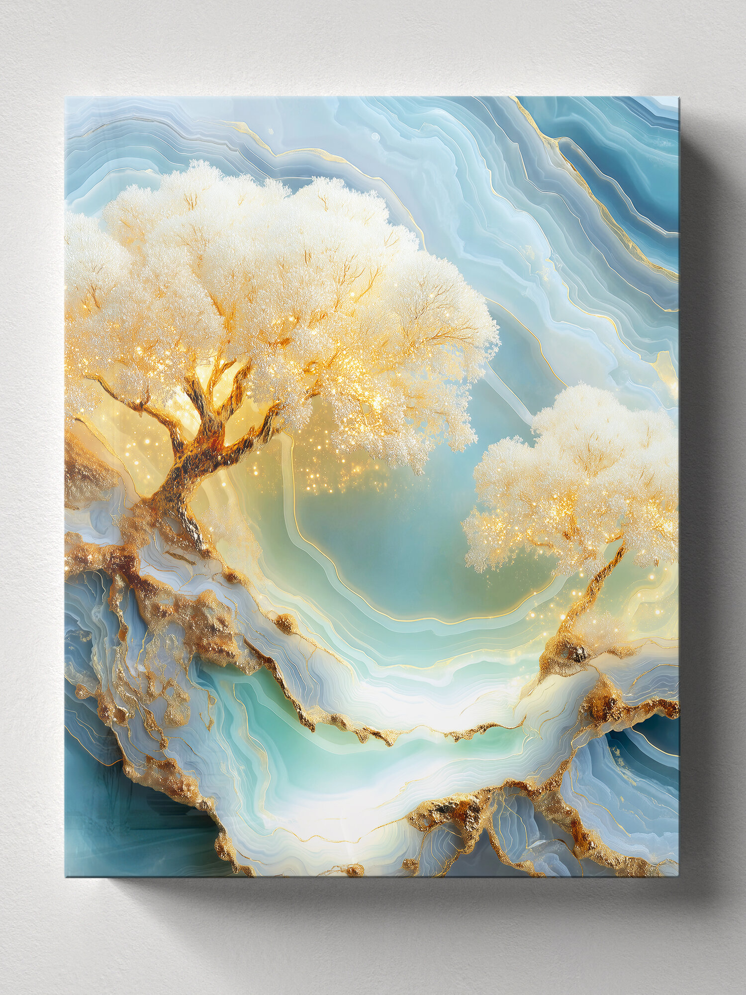 Картина Postermarket "Цветущее дерево" на стекле, цифровая печать, 40x50 см