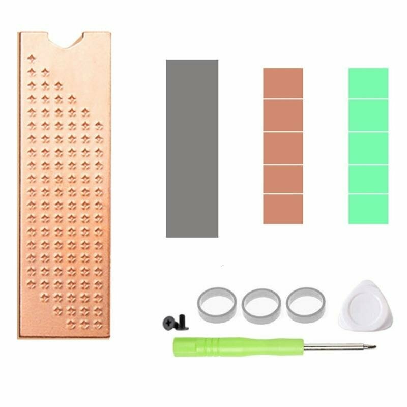 Алюминиевый радиатор охлаждения для M.2 2280 SSD, М08Про