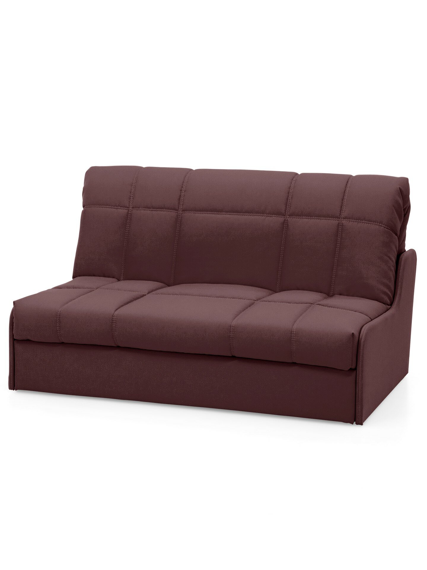 Диван Виа 8 Лайт Velutto 15 NEW 131x105x88 см, бордовый Велютто, аккордеон GOODFORM