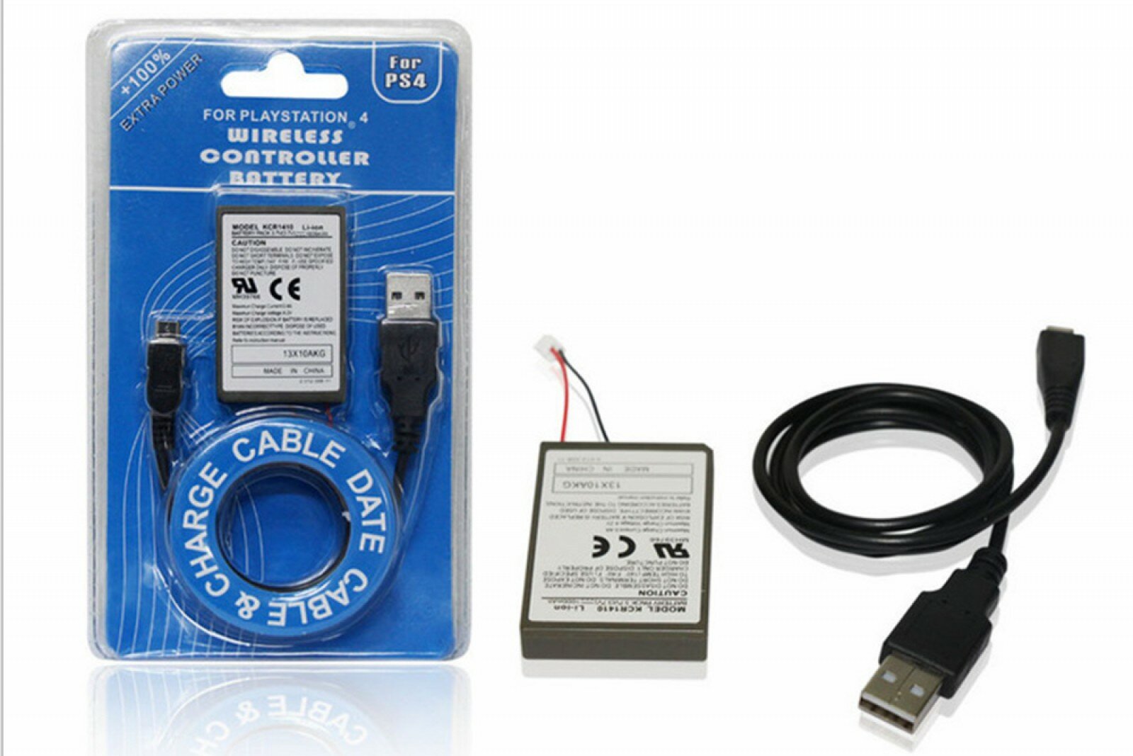 Усиленная аккумуляторная батарея MyPads 2000mAh 3.7V для джойстика Dualshock 4 PS4