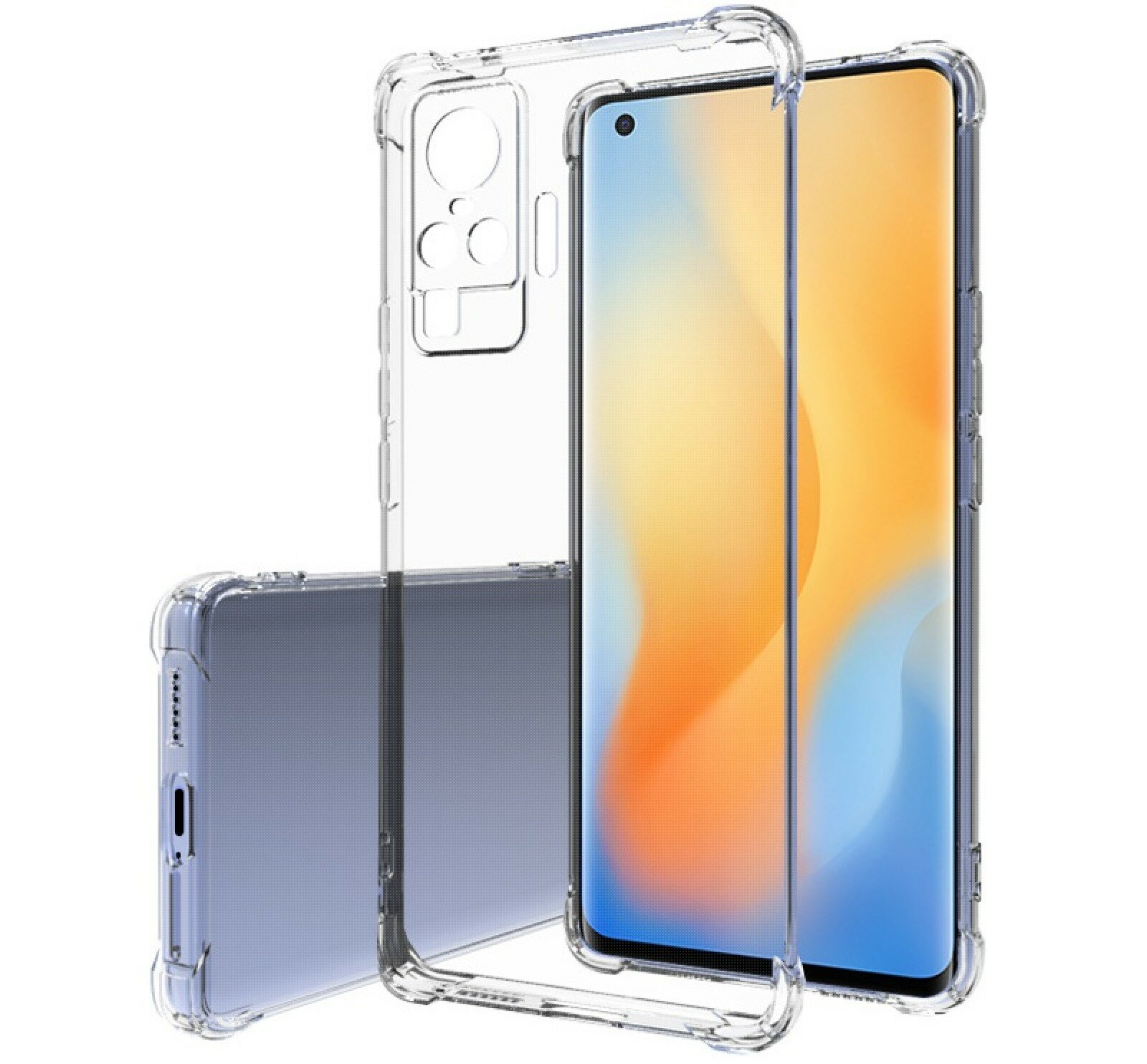 Чехол накладка MyPads для Vivo X50 Pro прозрачный из мягкого силикона ультра-тонкий