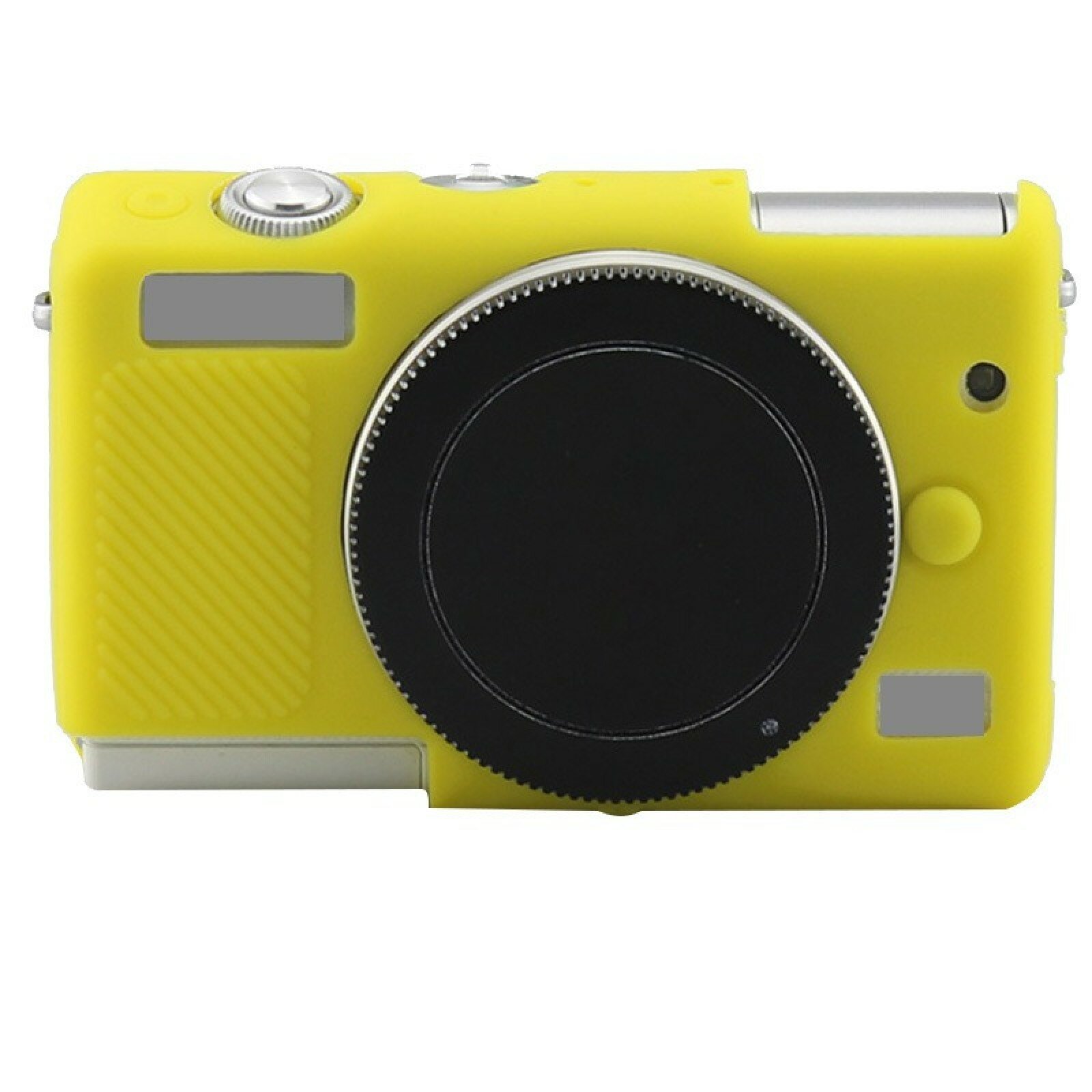 Защитный силиконовый чехол MyPads для фотоаппарата Canon EOS M100 ультра-тонкий желтый