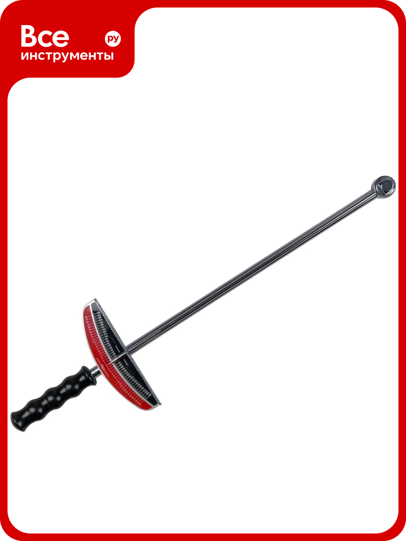 Ключ сервис динамометрический шкальный 1/2 20 кг 77575, корпус из CrV с хромированным покрытием, для контроля момента