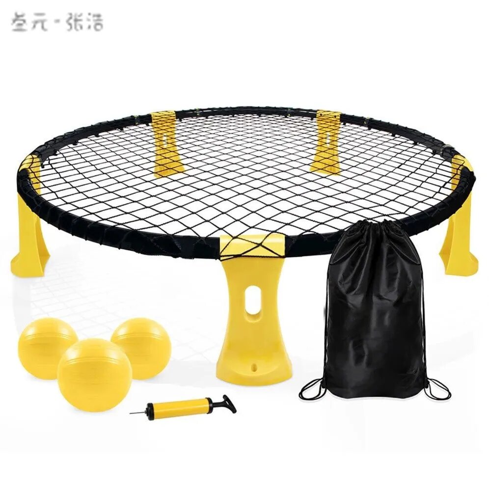 Набор для игры в огоспорт ACEBALL спайкбол (spikeball) для волейбола с мячами и насосом