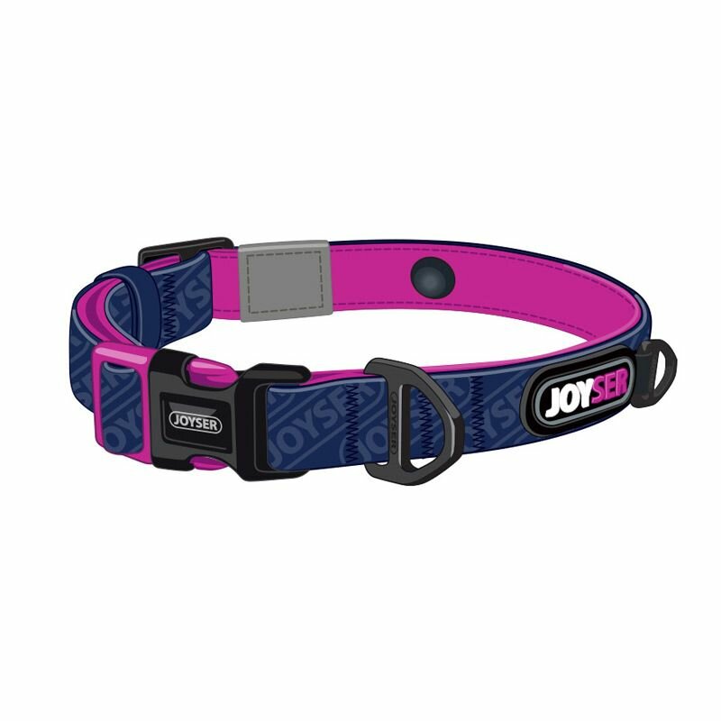JOYSER Ошейник д/с Walk Base Collar S 24-29см, синий с розовым, 8005J