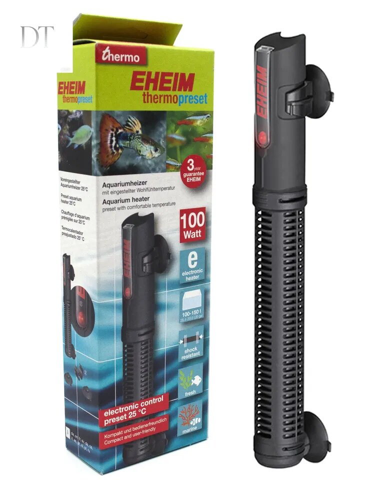 Eheim Thermopreset 100Вт погружной нагреватель для аквариума, для аквариума 100-150л