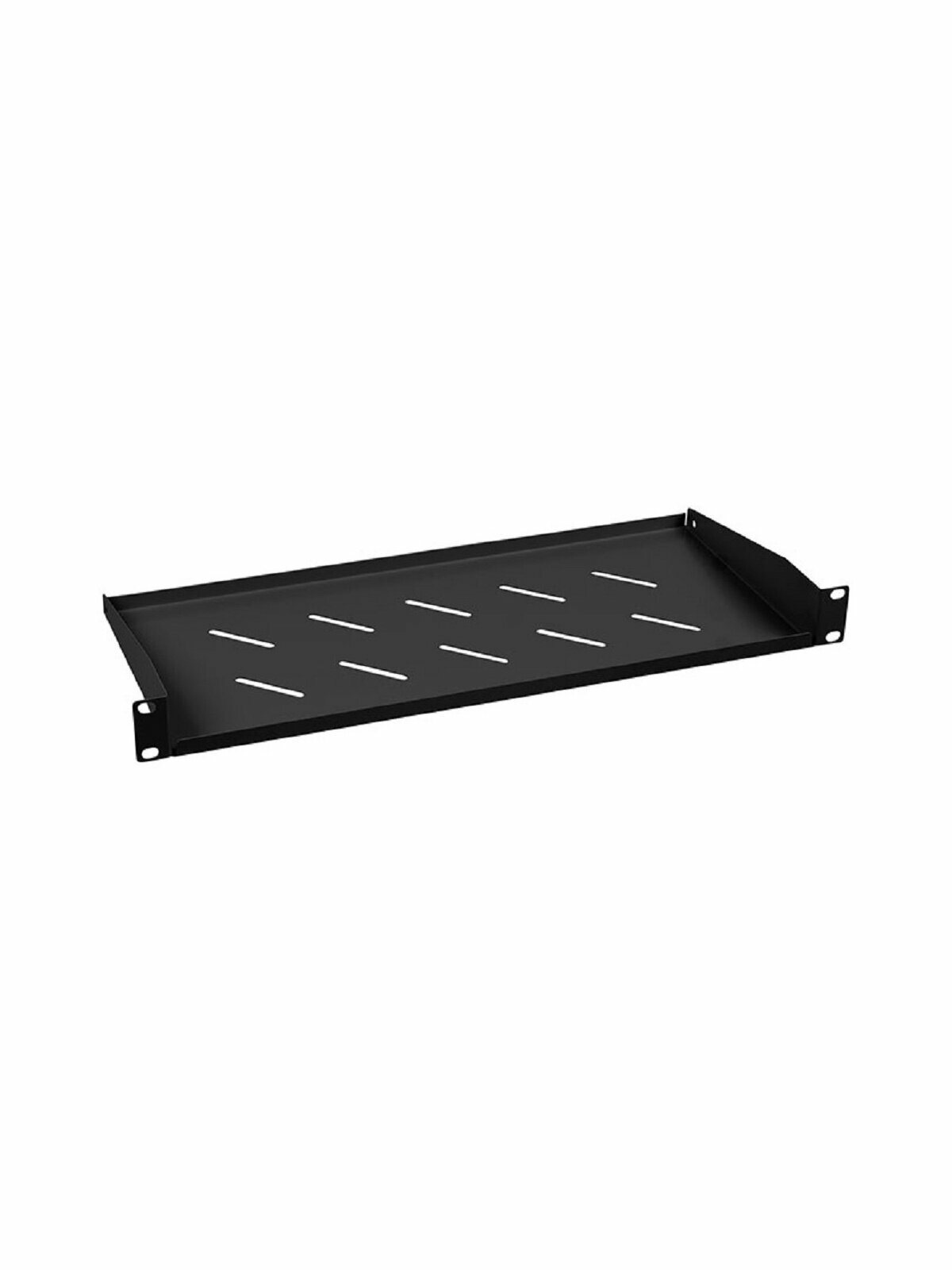 Cabeus SH-J017-1U-200-BK Полка консольная 19" 1U перфорированная глубина 200 мм черная