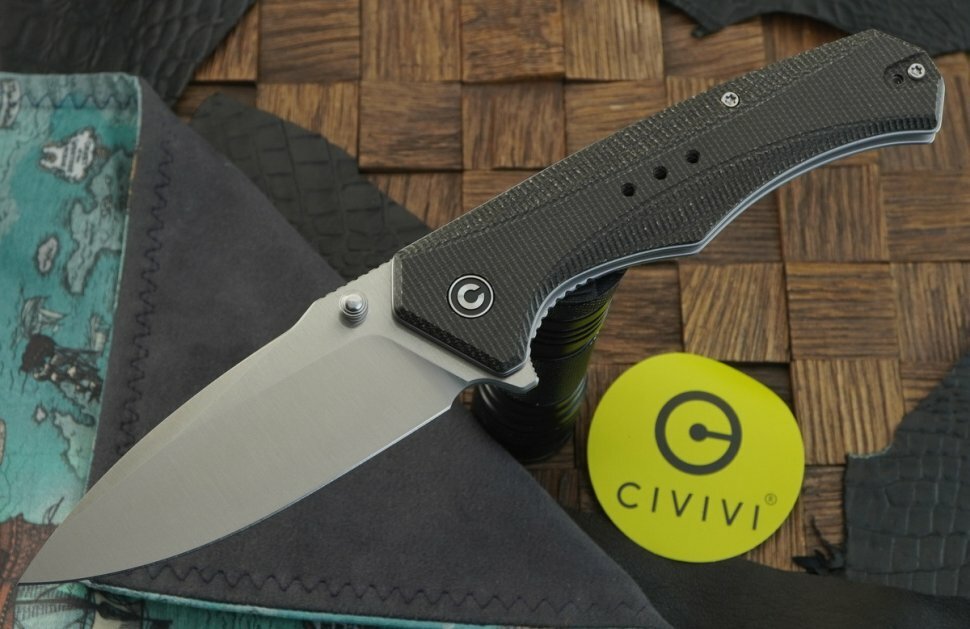 Складной нож Civivi Photonix, сталь 14C28N, S, рукоять темно-зеленая микарта