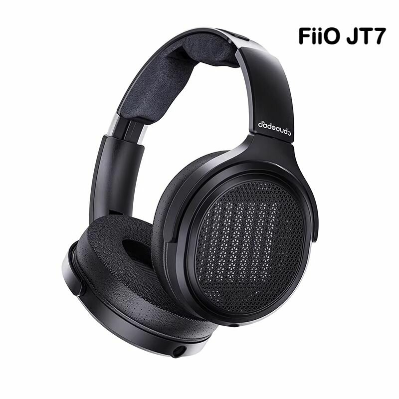 FiiO JT7 Накладные плоские магнитные аудиофильские наушники с плоской головкой размером 95х86 мм и регулируемым оголовьем