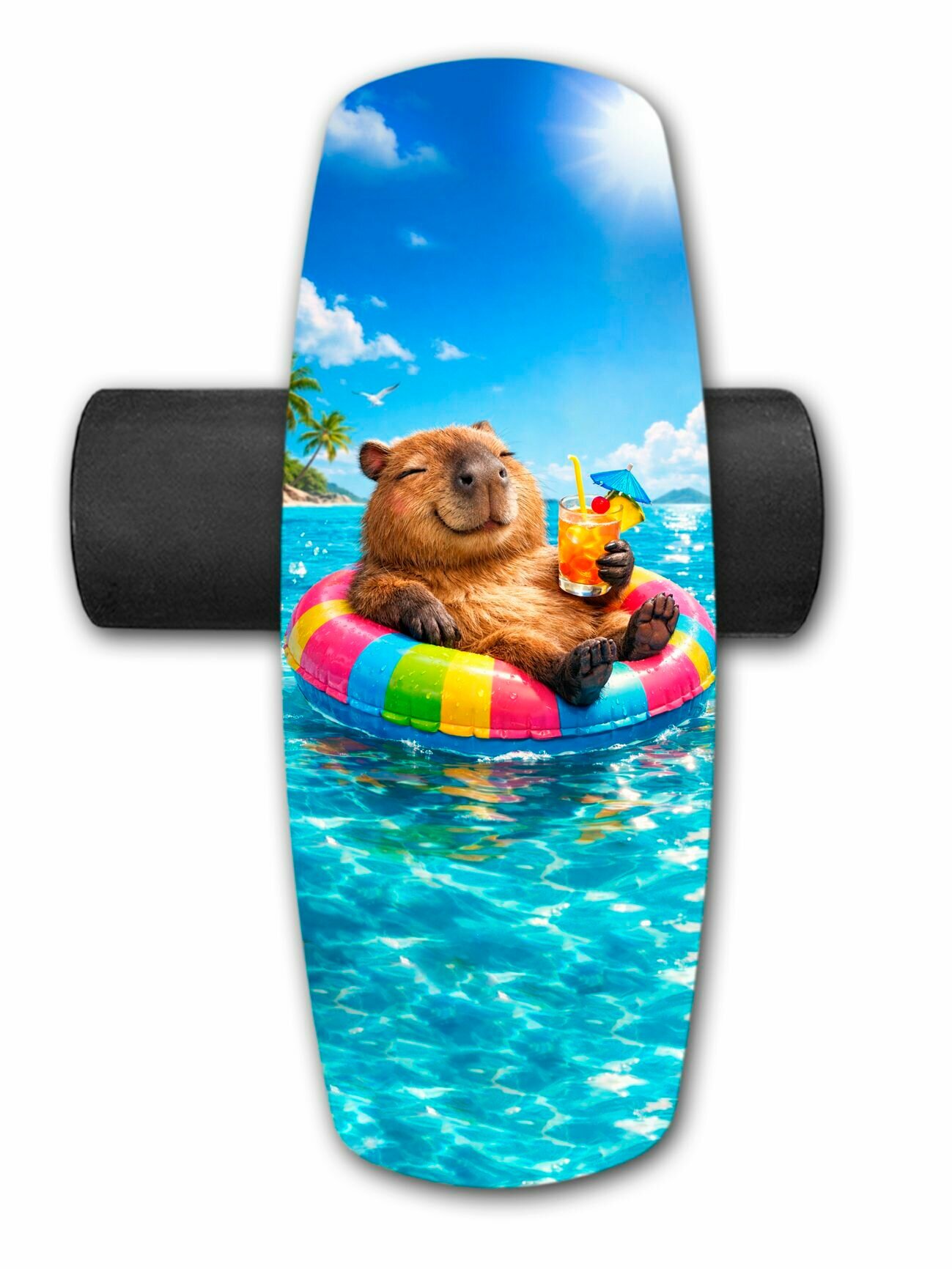 Балансборд с валиком для взрослых и детей, нейротренажер