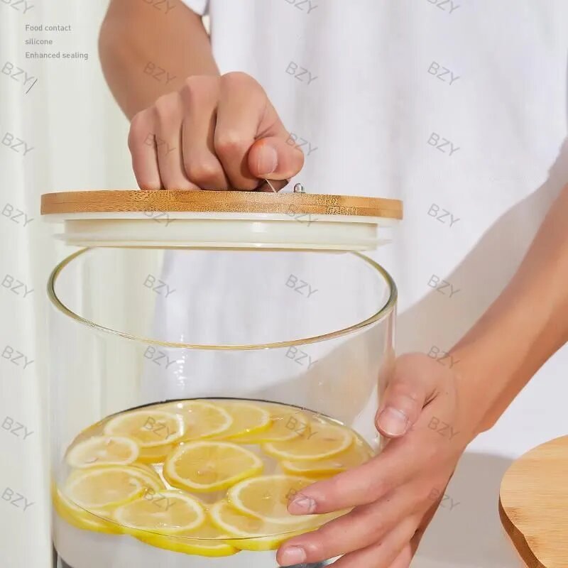 Диспенсер для напитков 7.5L Прозрачный Диспенсер для напитков из боросиликатного стекла — фото 1
