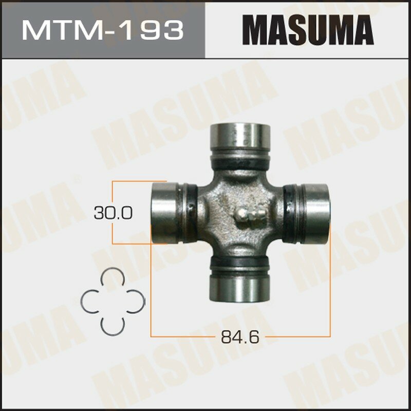 Крестовина карданного вала MASUMA MTM-193 MITSUBISHI L200 96-07/Pagero I 86-91/II 90-00/Pagero Sport 98->