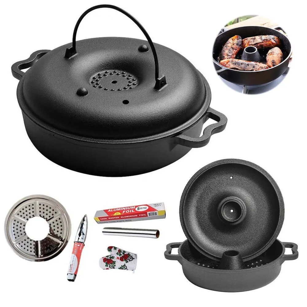 Сковорода-гриль IX1EN5EO1ET9YL2BL5SH1-KFZ5TVGHIX, с крышкой, с фиксированной ручкой