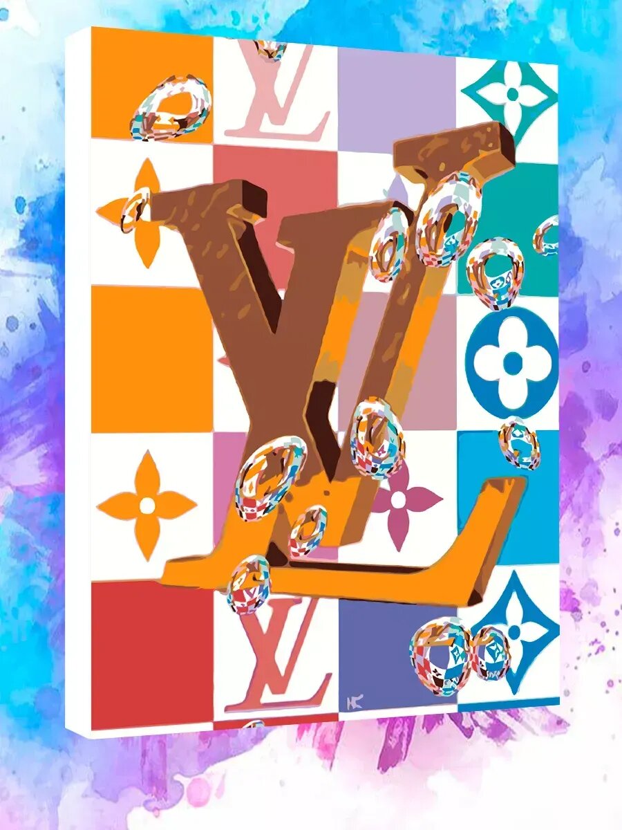 Картина по номерам Louis Vuitton LV Луи Витон Бренд