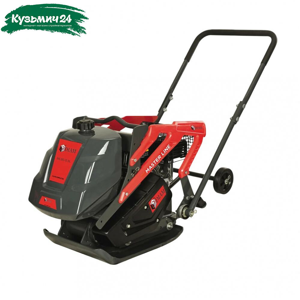 Виброплита Diam ML-80, бензиновая, 5.5 л, 4-х тактный двигатель