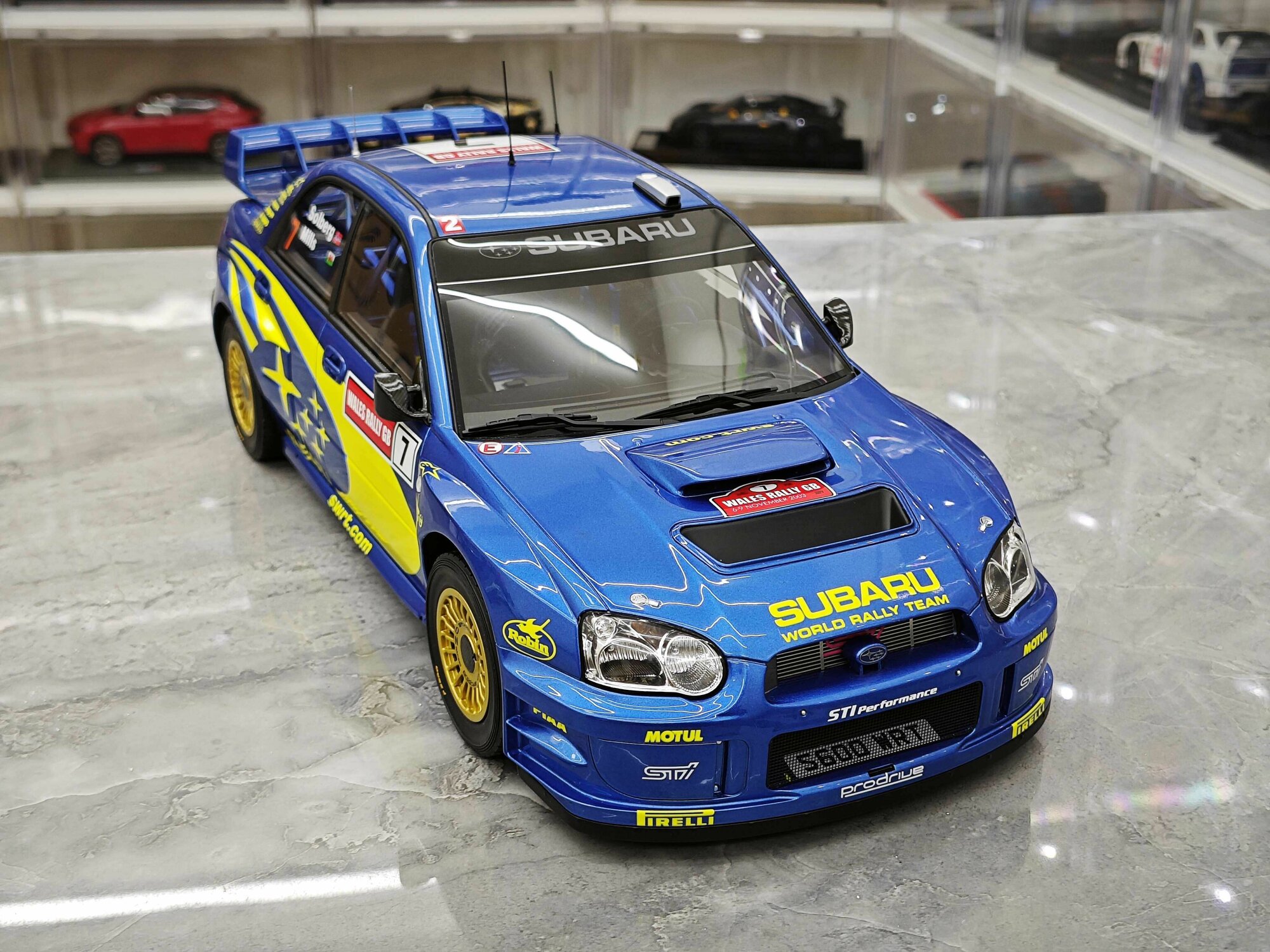 OTTO Коллекционная модель Subaru Impreza S9 WRC 1:12 детализированная модель раллийного легендарного автомобиля