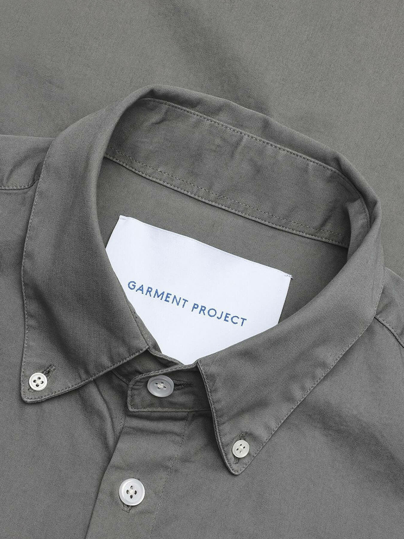 Рубашка GARMENT PROJECT RELAXED BUTTON DOWN, размер L, серый — фото 1