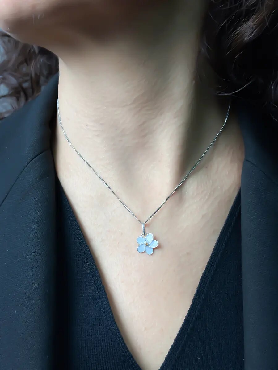 Подвеска, серебро, 925 проба, родирование, цитрин, эмаль