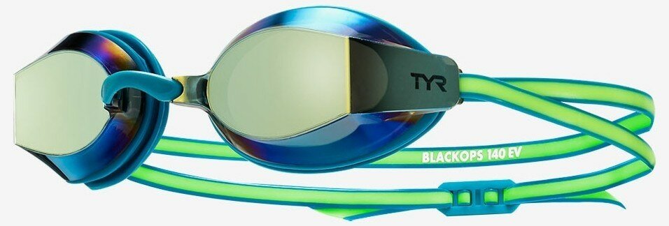Очки для плавания TYR Black Ops 140 EV Racing Mirrored 467 Голубой (467 Голубой, O/S)