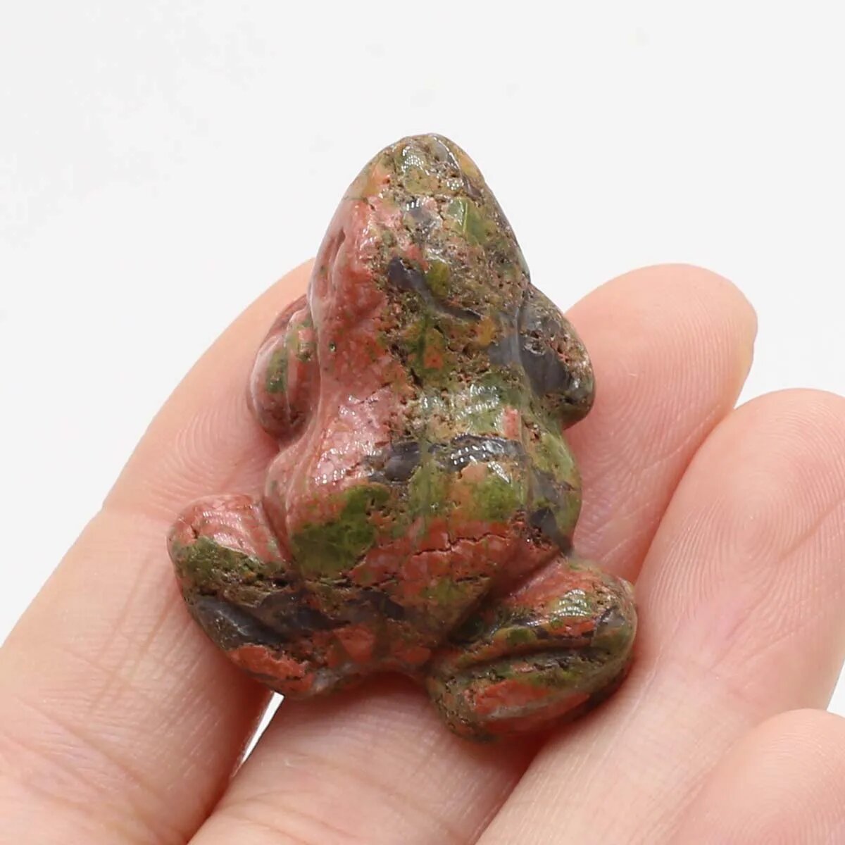 Лягушка из камня Unakite