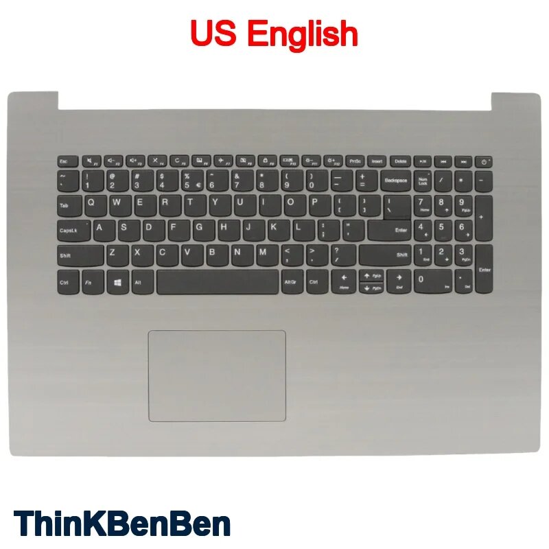 Верхний корпус платиново-серый Thinkbenben для Lenovo Ideapad 330 17 US English