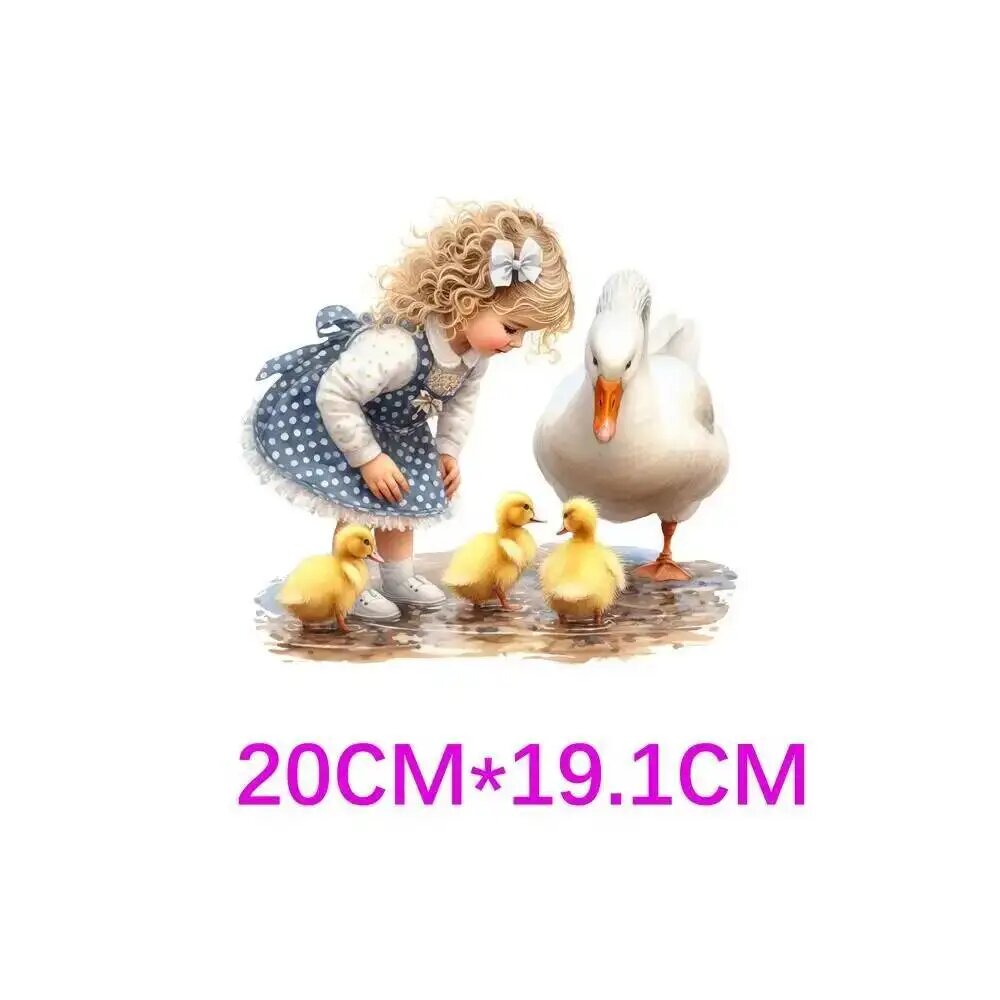 Термотрансферная наклейка "Гусь" 20см TH5037-11