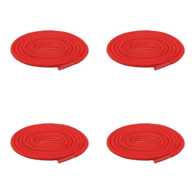 Круглые шнурки из полиэстера, 4 шт, красный - 120cm