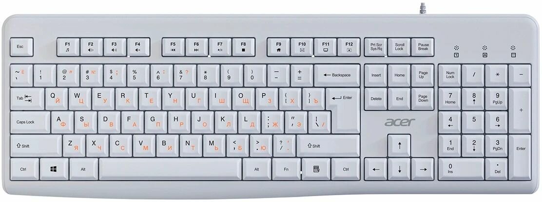 Клавиатура Acer OKW500 White (ZL. KBDEE.01S)