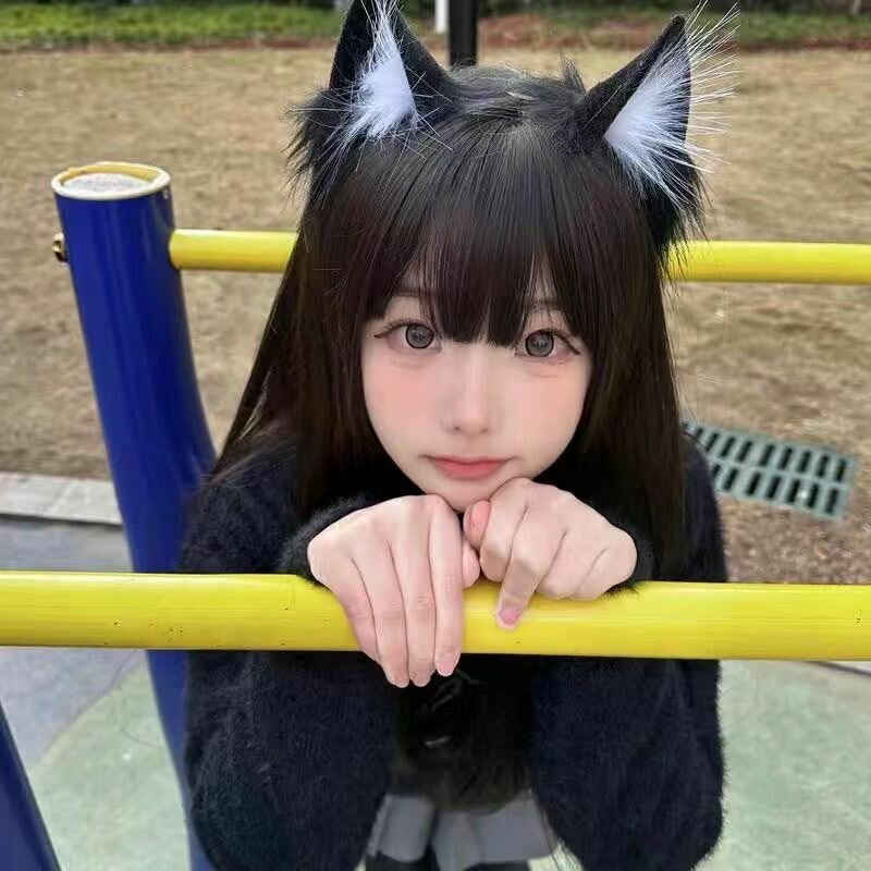 Аниме ушки кошки и лисы ободок 3D уши животного