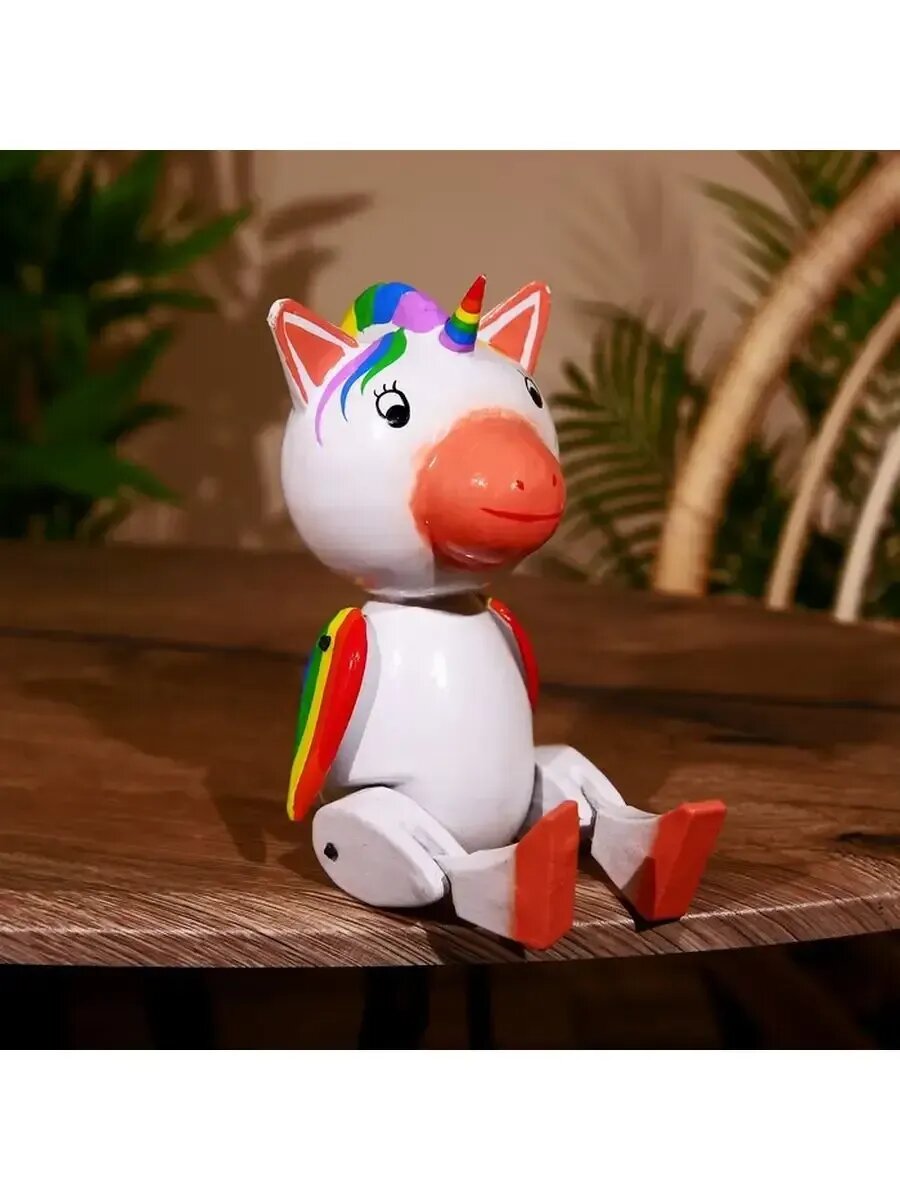 Сувенир "Единорожик" висячие лапки, высота 30 см