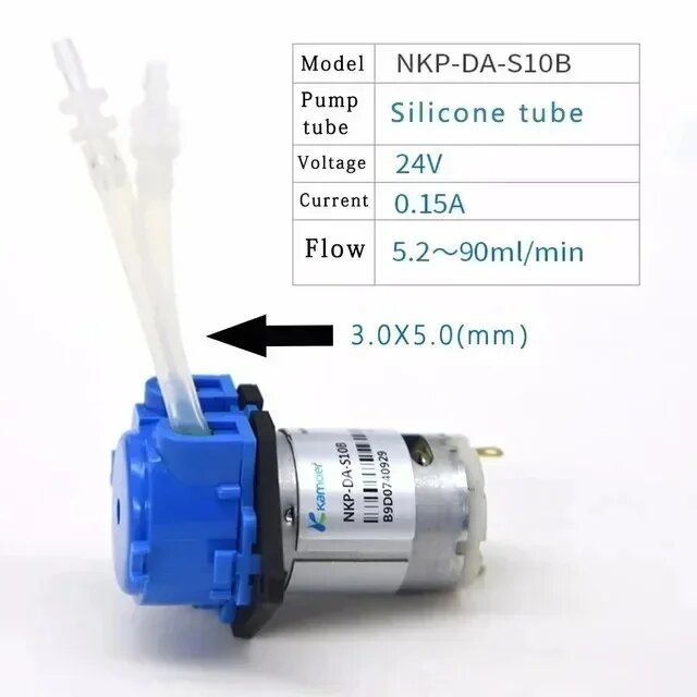 Дозирующий насос Kamoer NKP-DA-S10B 24V, Blue