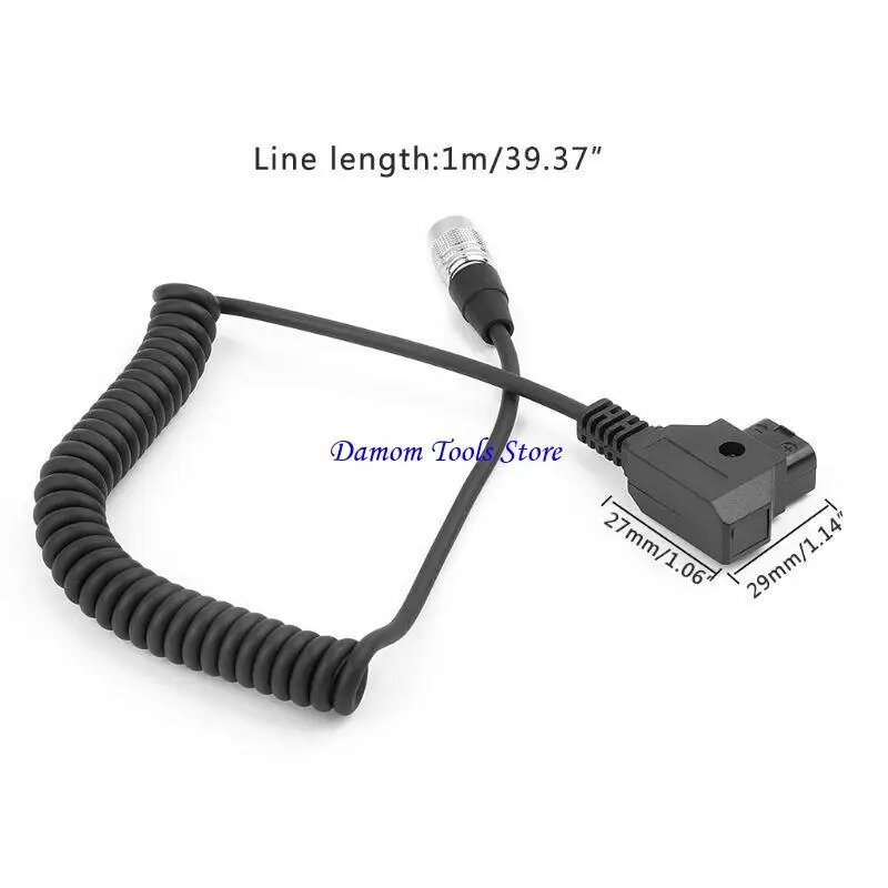 Кабель питания D-Tap To Hirose 4pin черный 100см для Zoom F8