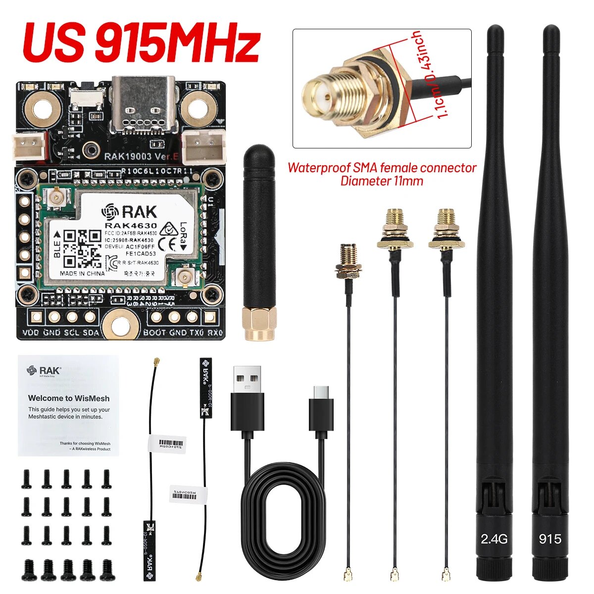 RAK19003 WisBlock Meshtasti Kit 915MHz