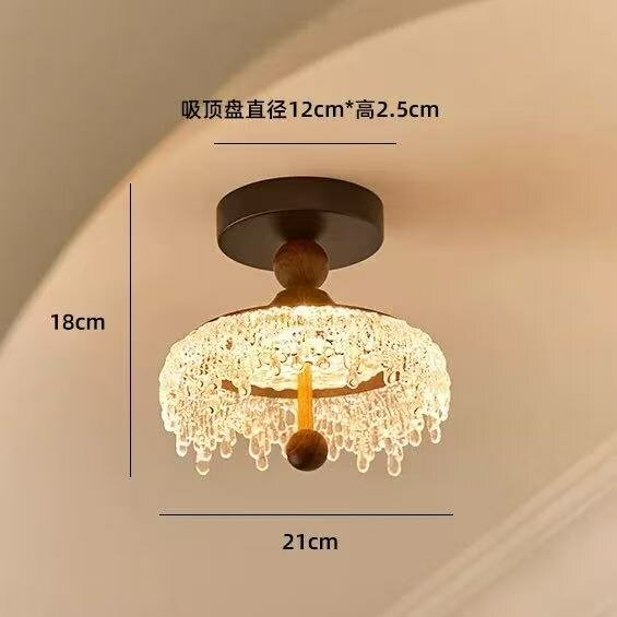 Люстра с подвеской в форме капли воды в стиле ретро, современная винтажная люстра E27