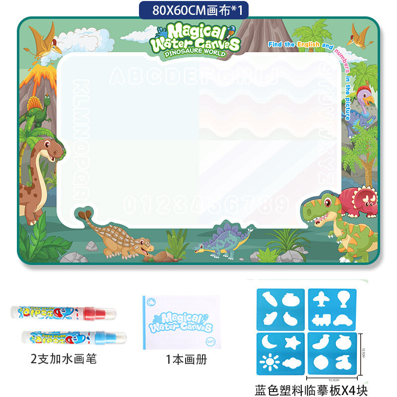 Детская магия рисования водой, холст для рисования, большой прозрачный водный рисунок, многоразовый коврик для рисования, игрушка оптом